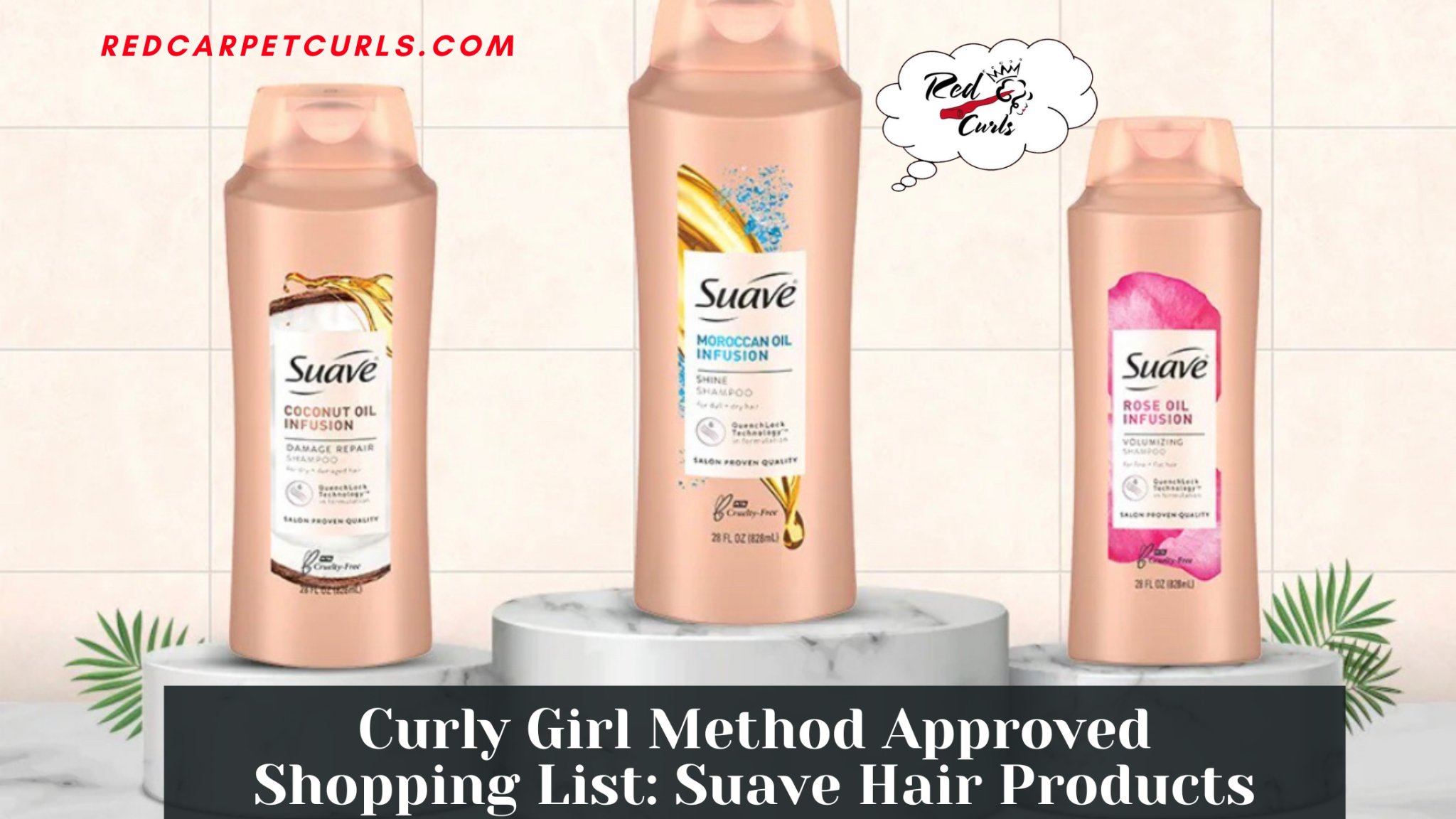 Curly Girl Method Approved Shopping List: Suave Hair Products – Red ...